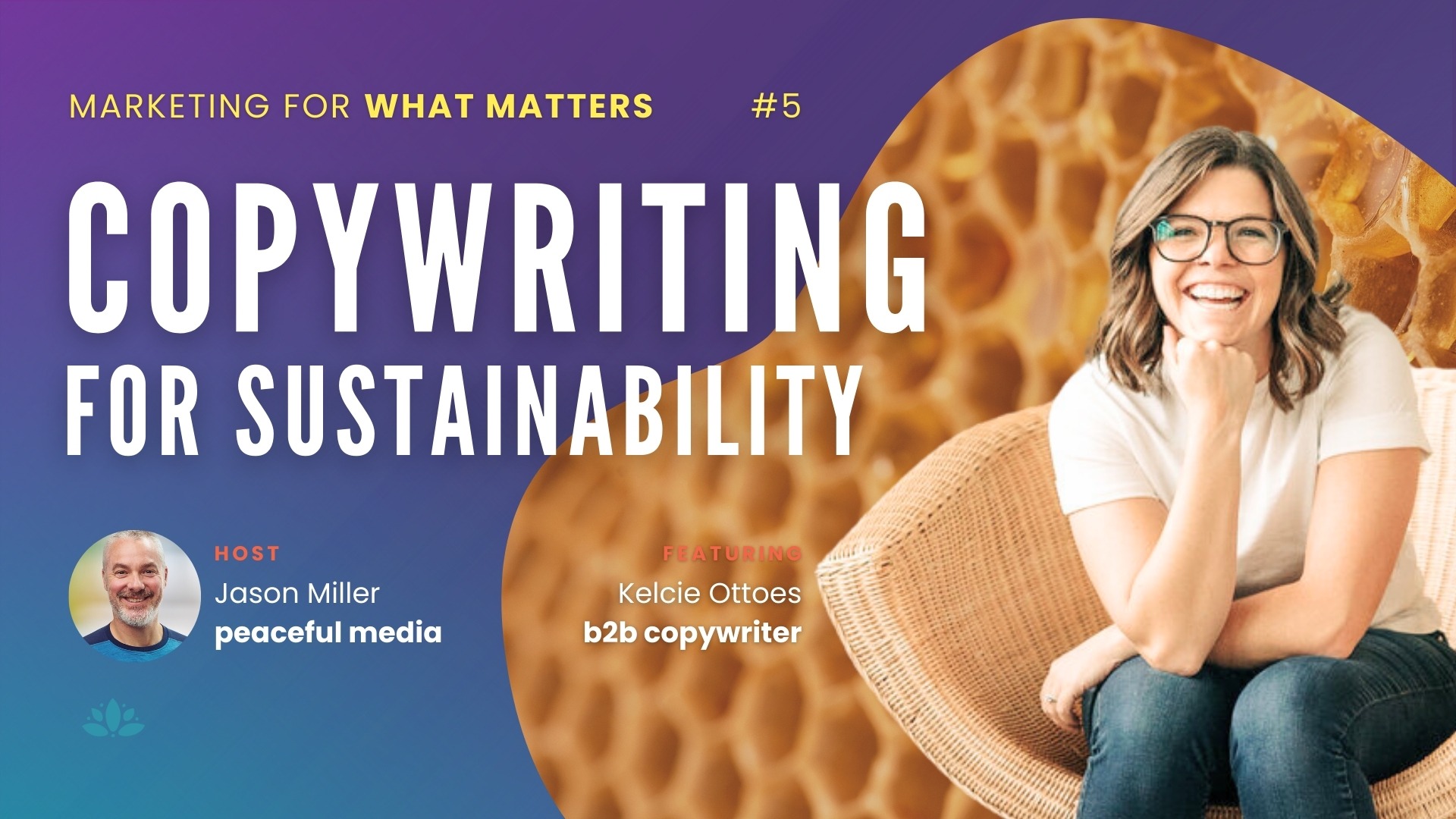 #5 - Copywriting for Sustainability with Kelcie Ottoes - Peaceful Media